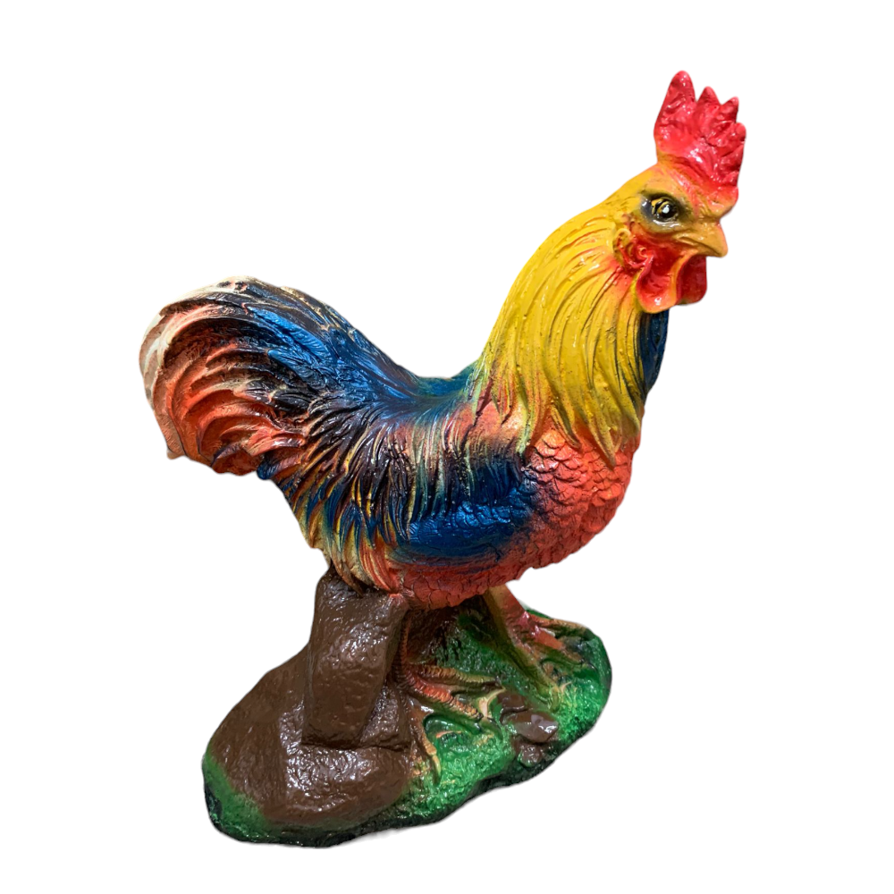 Figurina de gradina, Pictata Manual, Cocos, Polirasina, 37x18x25 cm ...