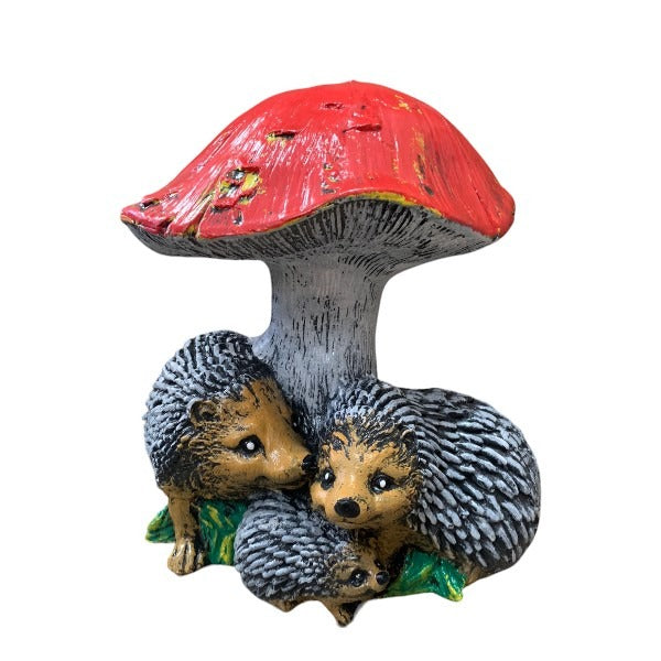 Figurina de Gradina Arici sub Ciuperca 28x28 cm – CasutaNoastra