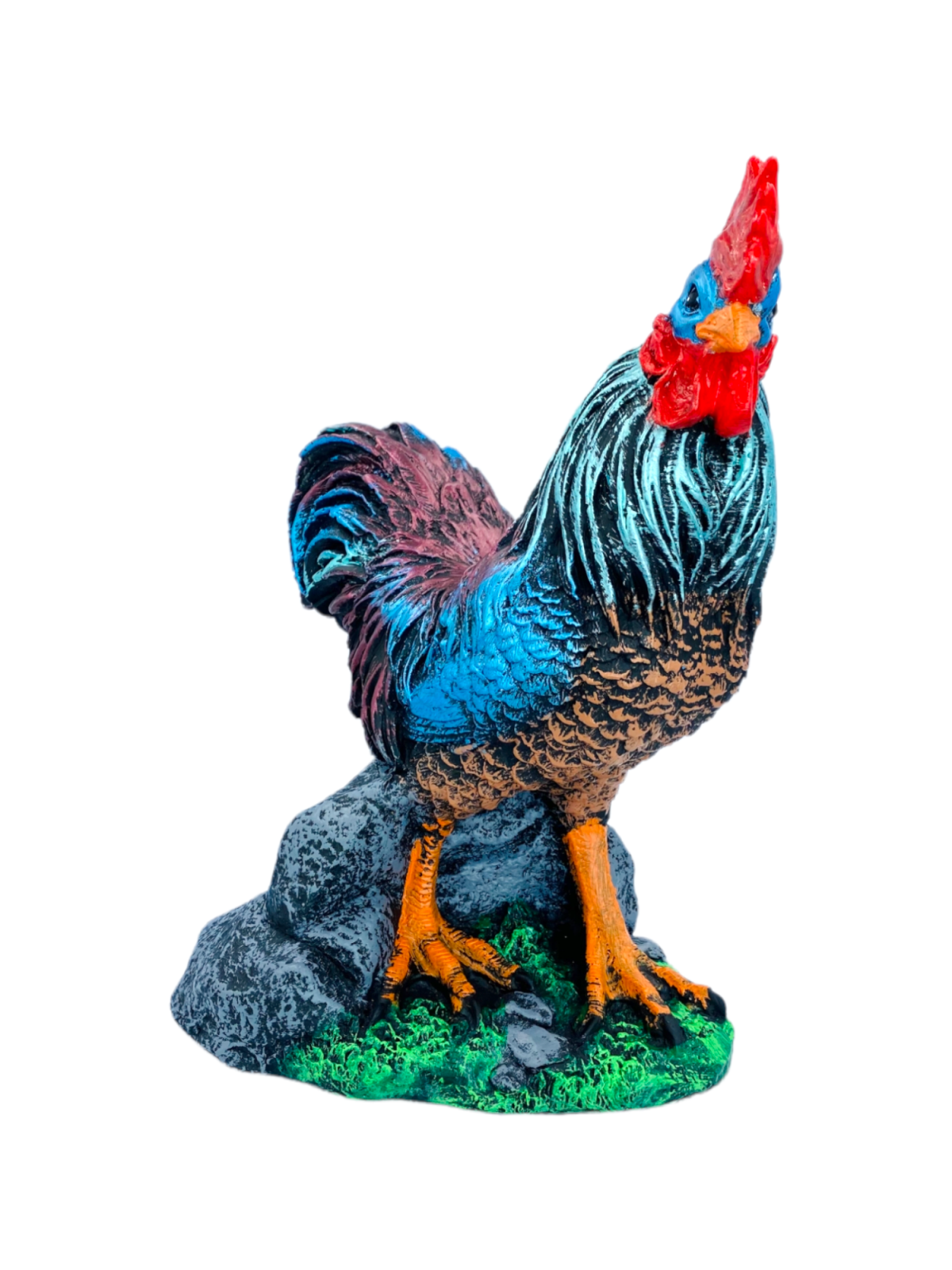 Figurina de gradina, Pictata Manual, Cocos, Polirasina, 37x18x25 cm ...